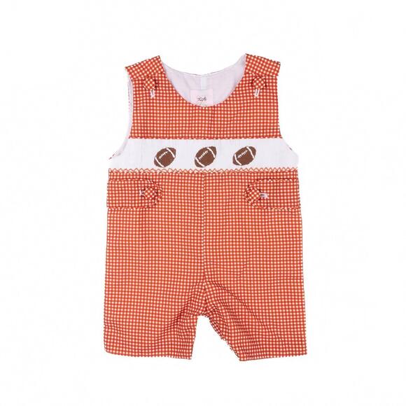 TEETA | One Pieces | New Teeta Girls Gingham Smocked Football Henry Jon ...
